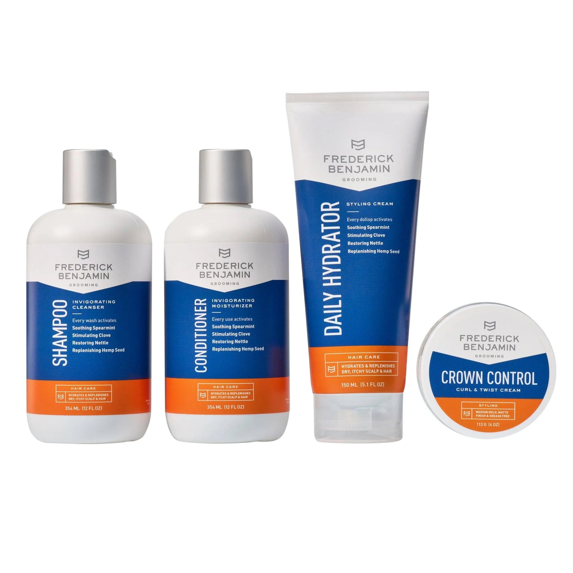 Curly Top With Dark Fade | Frederick Benjamin Grooming